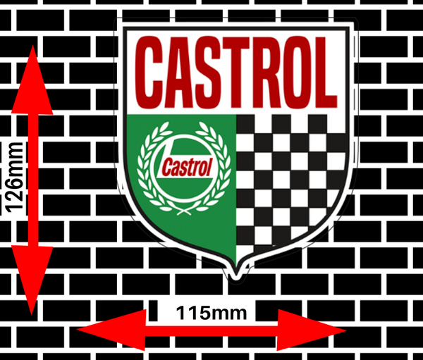Castrol logo vintage/retro Sticker – Boost Vinyl
