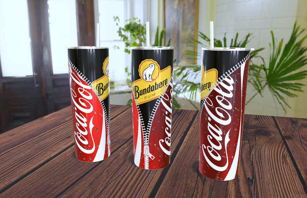 Bundy and coke design 20oz skinny tumbler – Boost Vinyl